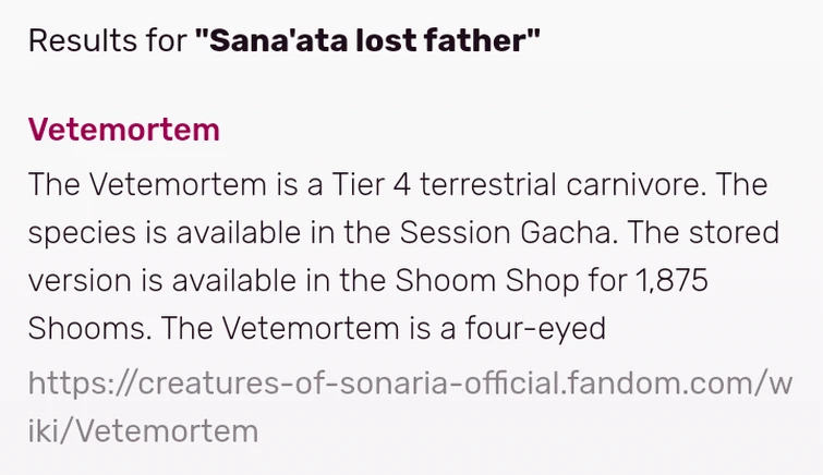 Vetemortem... | Fandom