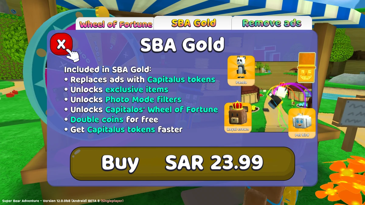 SBA Gold | Super Bear Adventure Wiki | Fandom