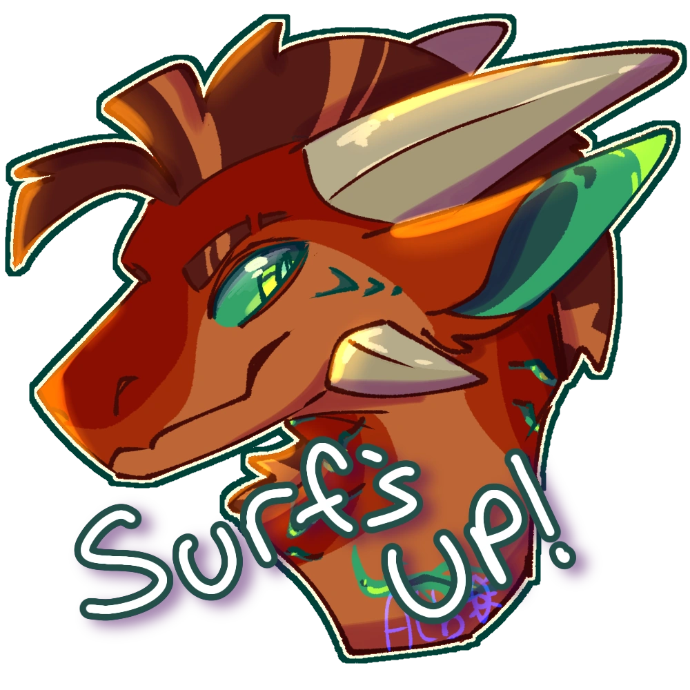Surf’s Up!! (Owed art for kat) | Fandom
