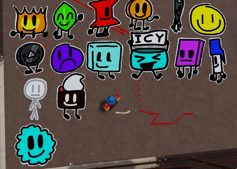 Here's an update on my bfdi spraypaint art | Fandom
