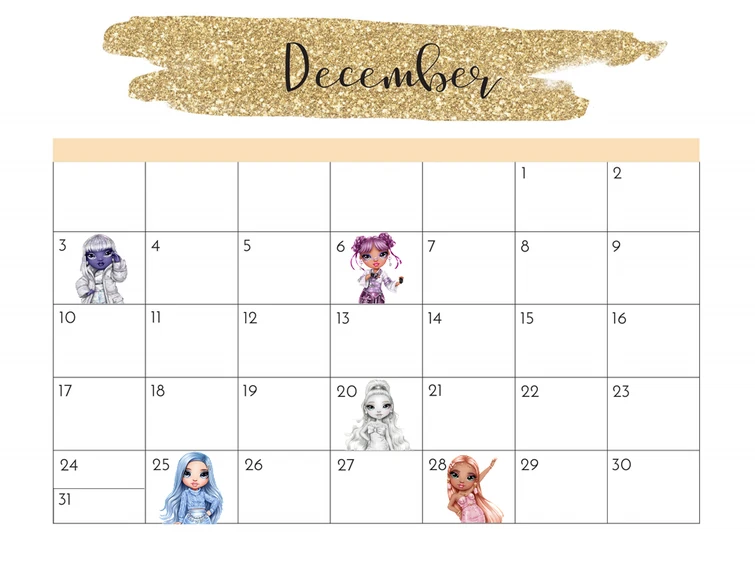 Birthday Calendar: December | Fandom