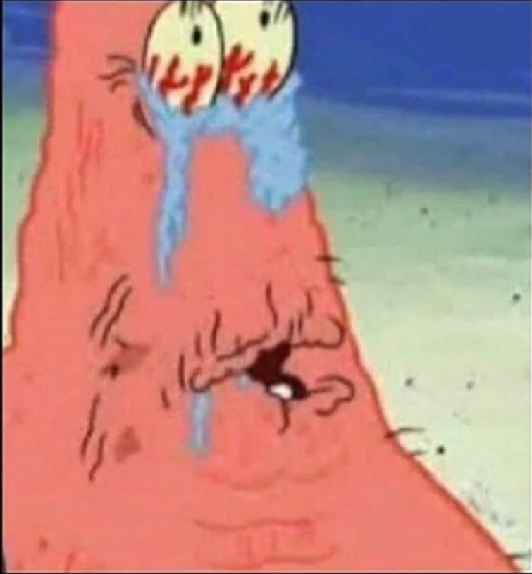can some get me that 144P image of crying patrick? | Fandom