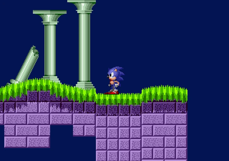 SONIC THE HEDGEHOG test zone mock-up. | Fandom