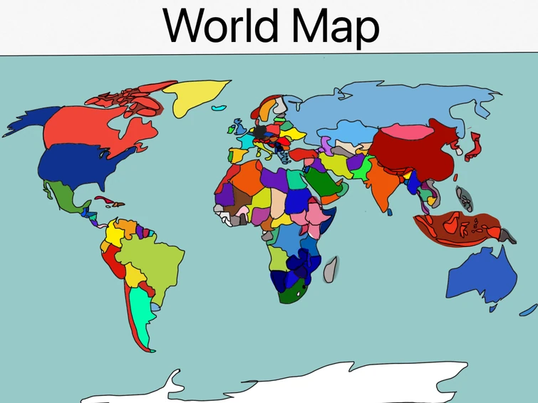 I tried to remake the world map | Fandom