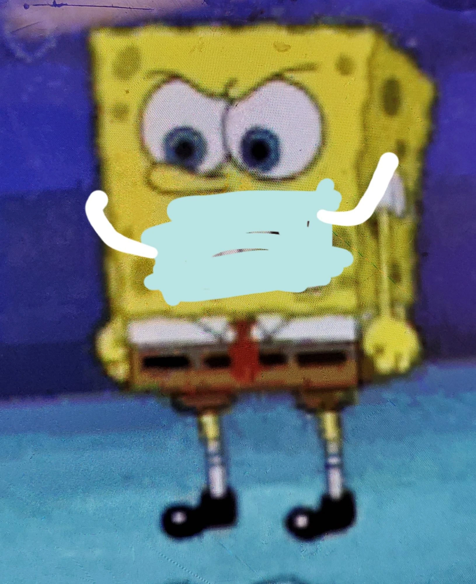 Spongebob weres a mask | Fandom