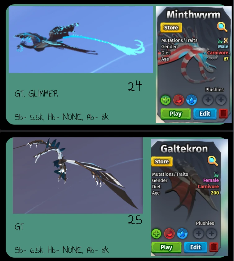 20+ GLOWTAIL SALE. Please read rules