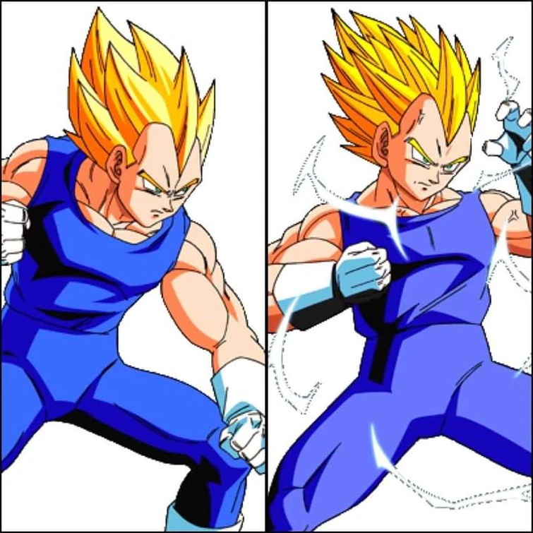 ¿Alguien puede mostrarme las diferencias entre Vegeta SSJ1 y SSJ2? | Fandom