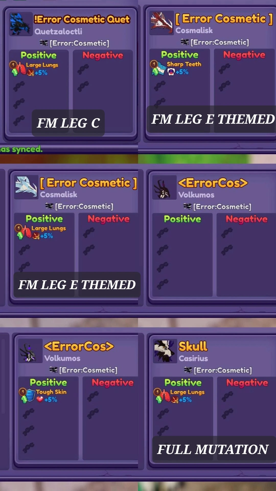 Trading OR Selling Error Cosmetic Dragons And Error Color Dragons (they ...