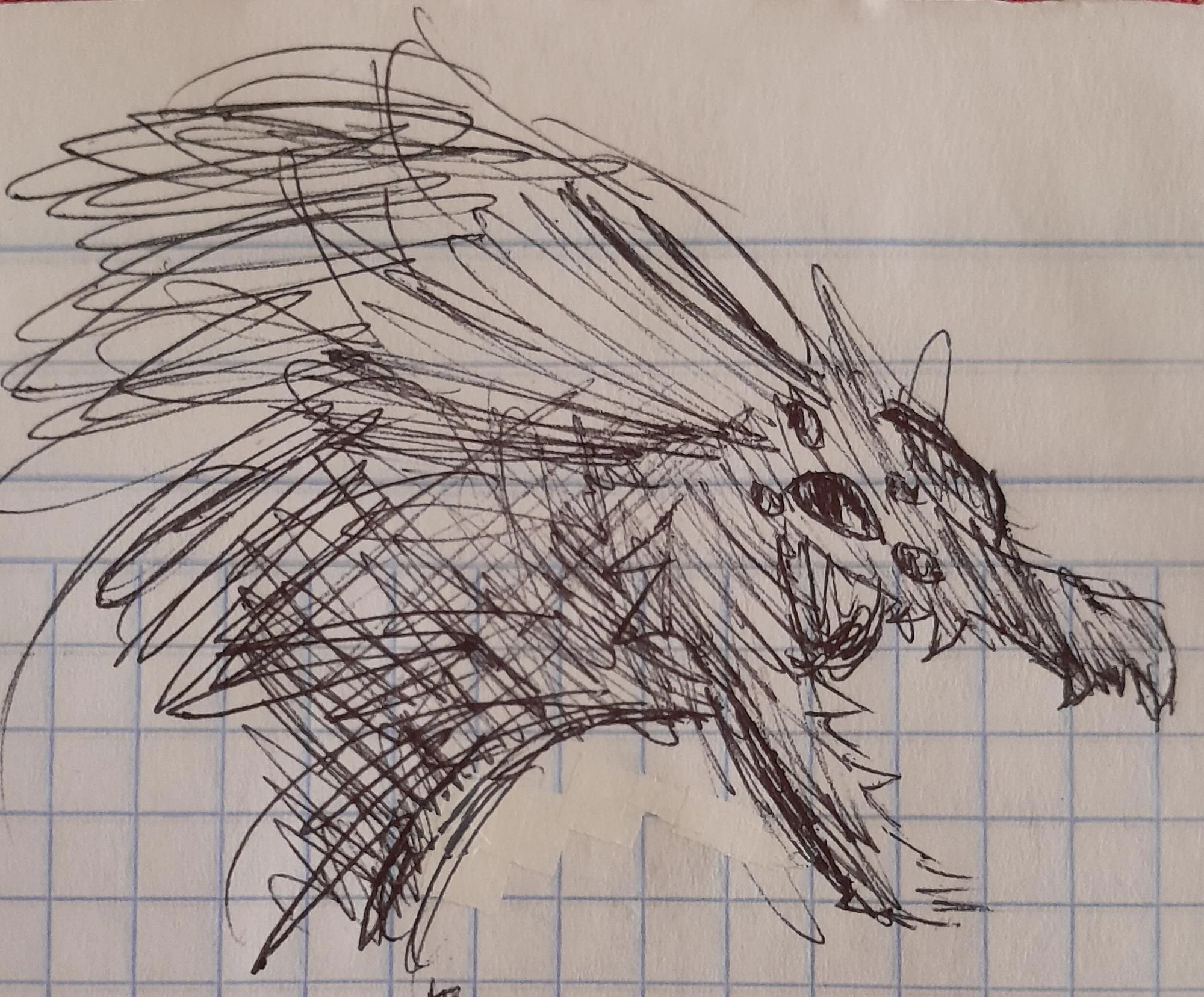 Pen sketches of random creatures the app gave me :> | Fandom