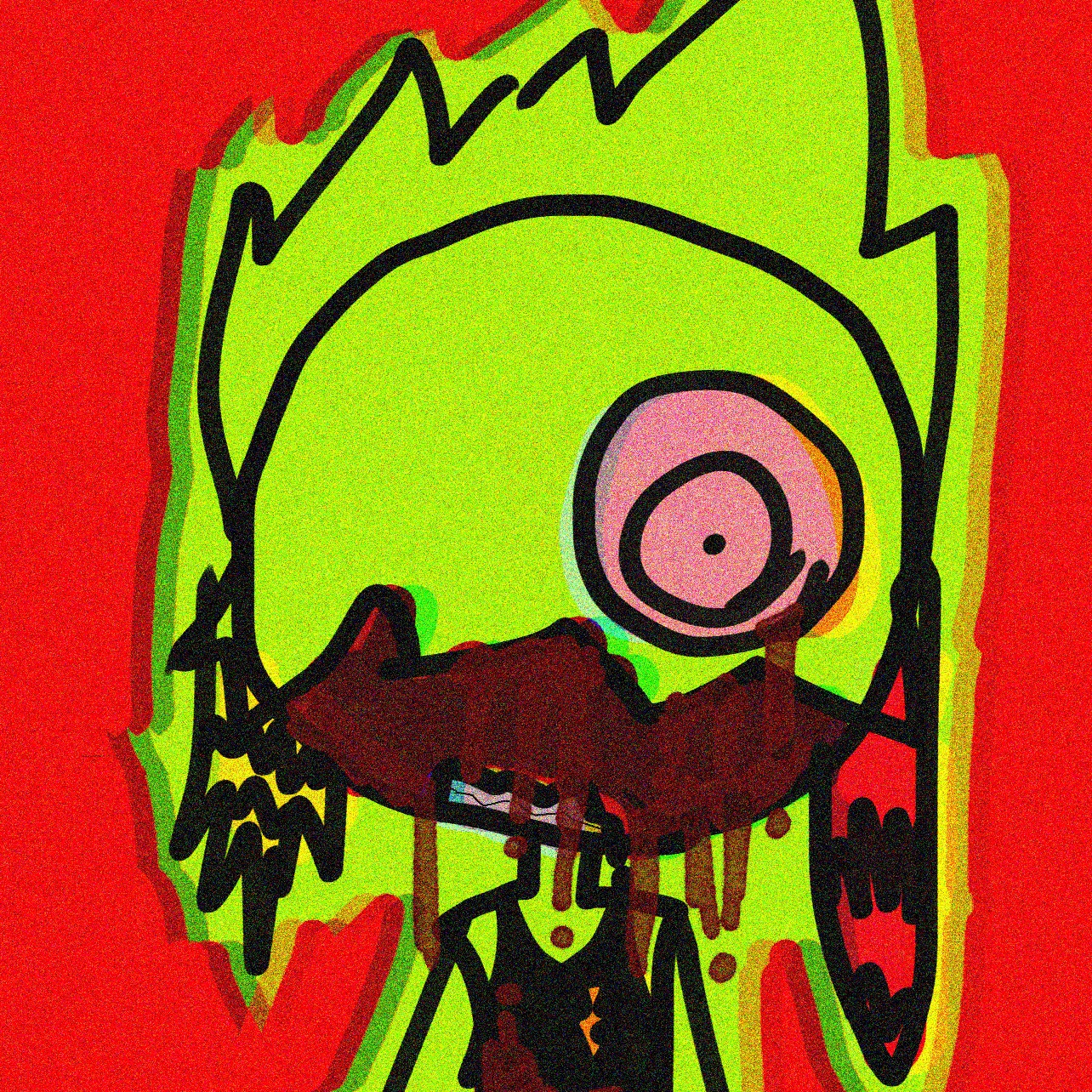 pfp art day 2-horror lime green | Fandom