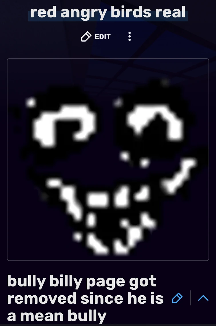 …wtf happened to the bully billy page | Fandom