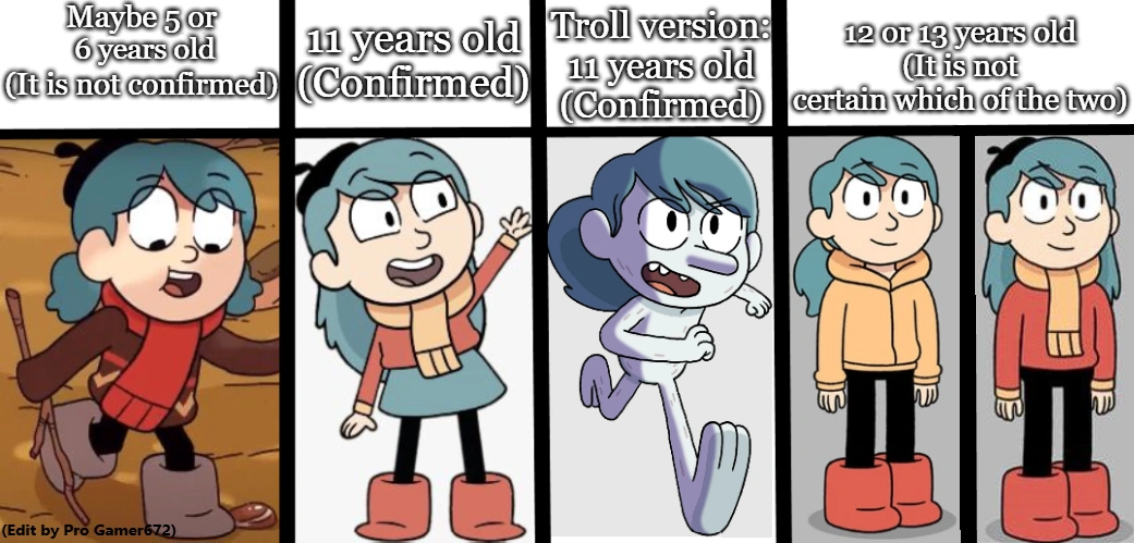 Here's the evolution of Hilda (I did the edit). | Fandom
