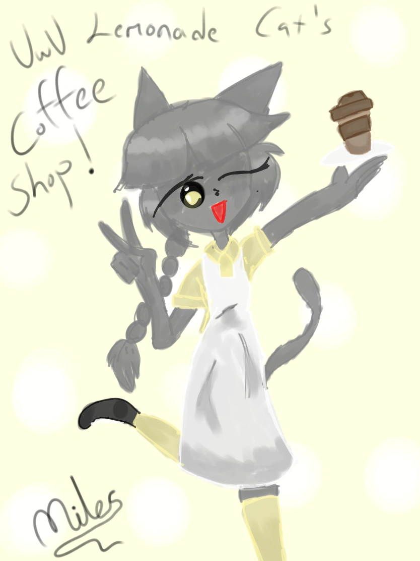 UwU Lemonade Cat decided to open a coffee shop. | Fandom