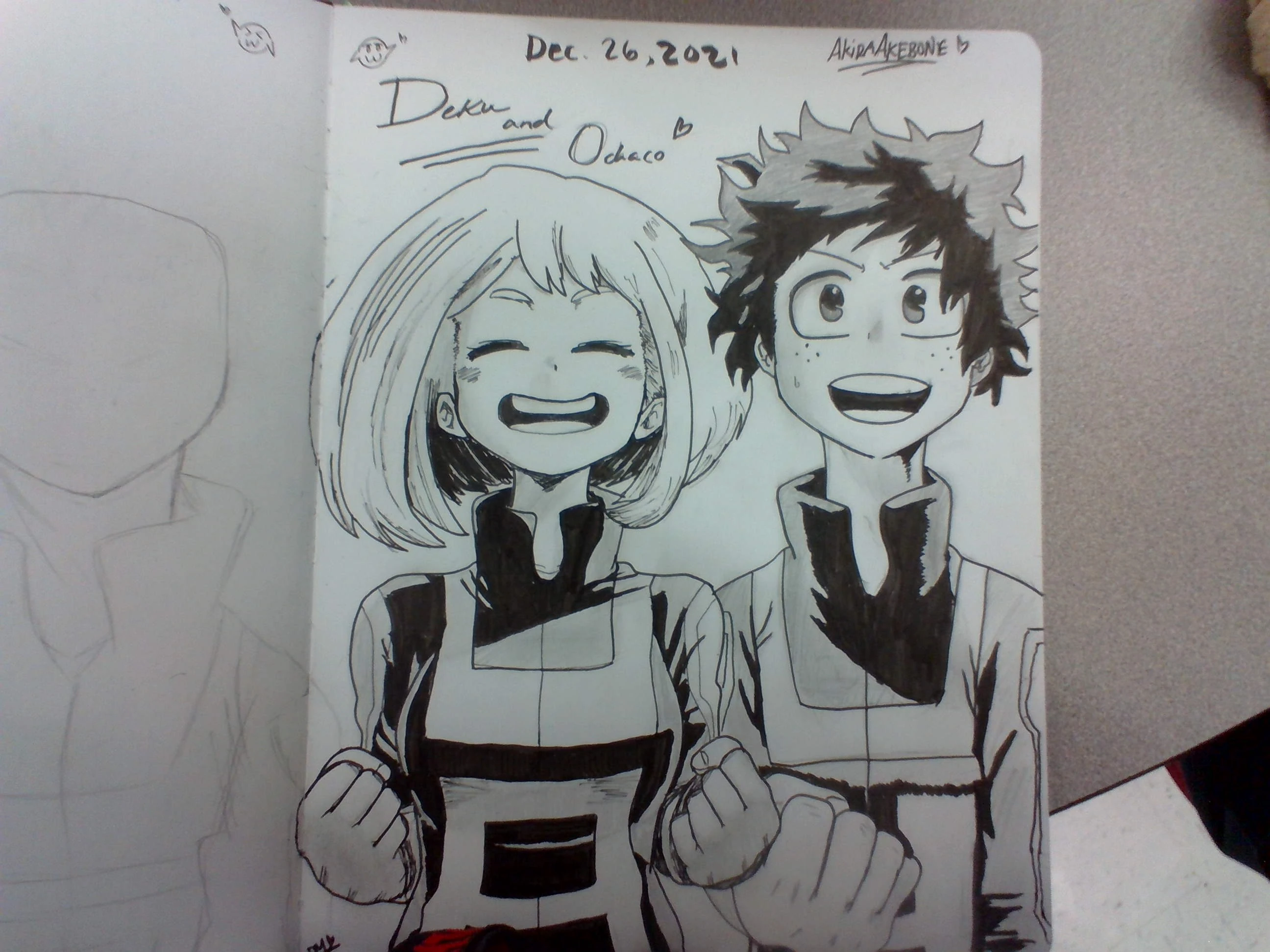 0>0 Ochaco and Deku drawing | Fandom