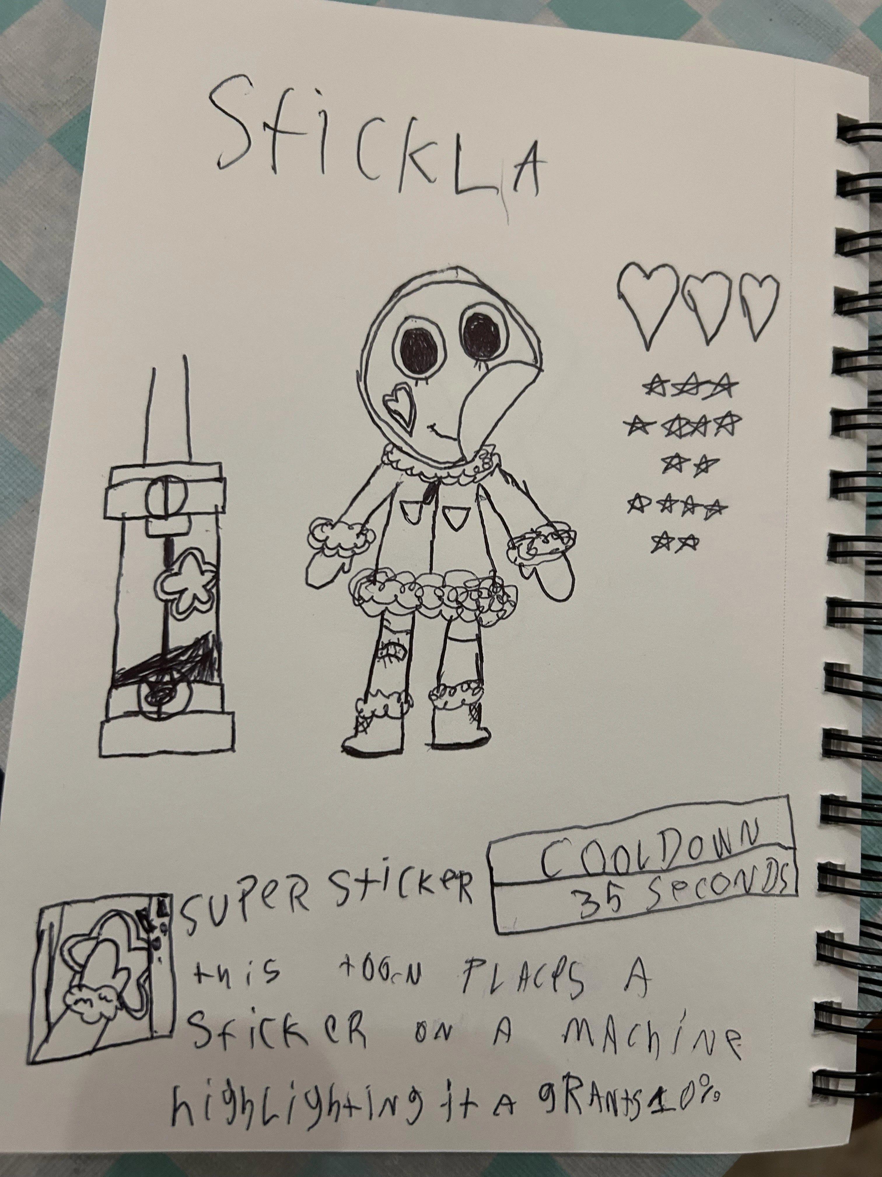 My oc. Stickla The Sticker! | Fandom