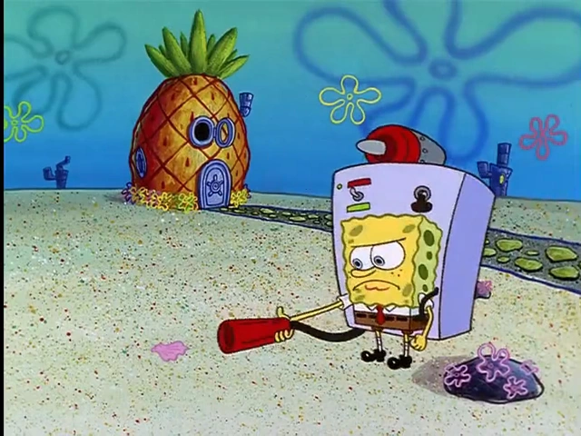 What is SpongeBob holding? (Wrong answers only) | Fandom