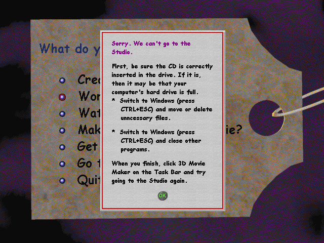 Troubleshooting | 3D Movie Maker Wiki | Fandom