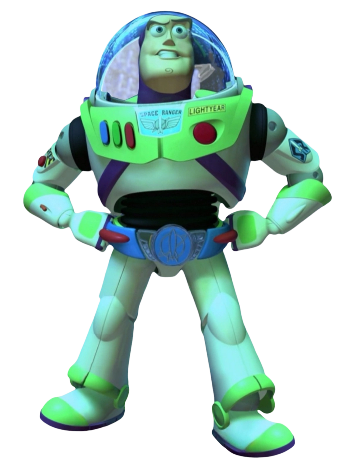 Captain Buzz Lightyear via His Utility-Belt Self via His Toy-Appearance ...