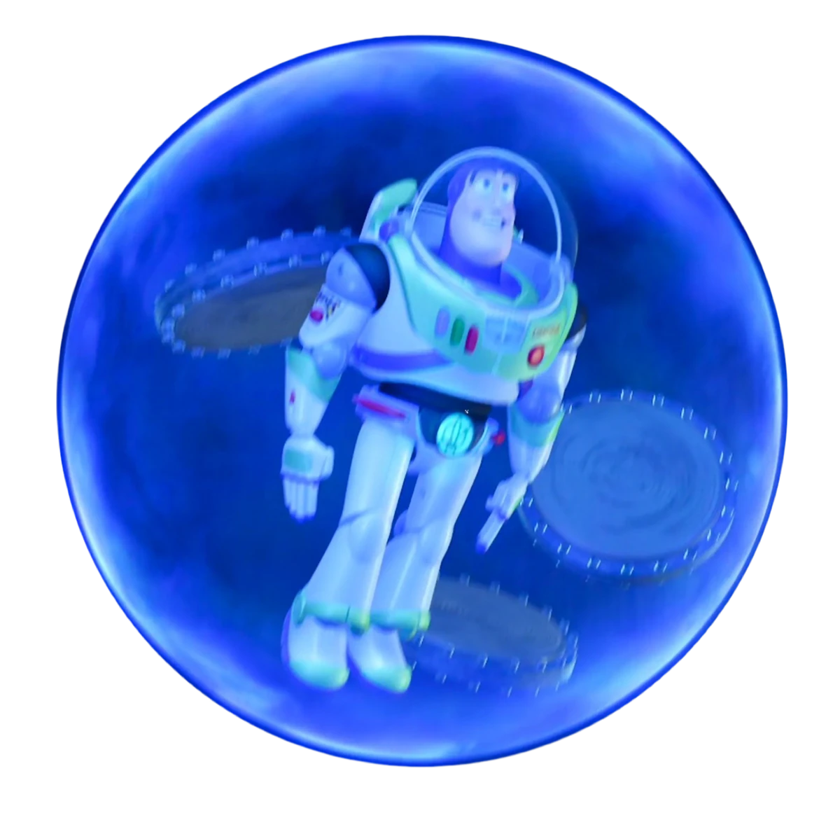 Captain Buzz Lightyear via His Utility-Belt Self via His Toy-Appearance ...