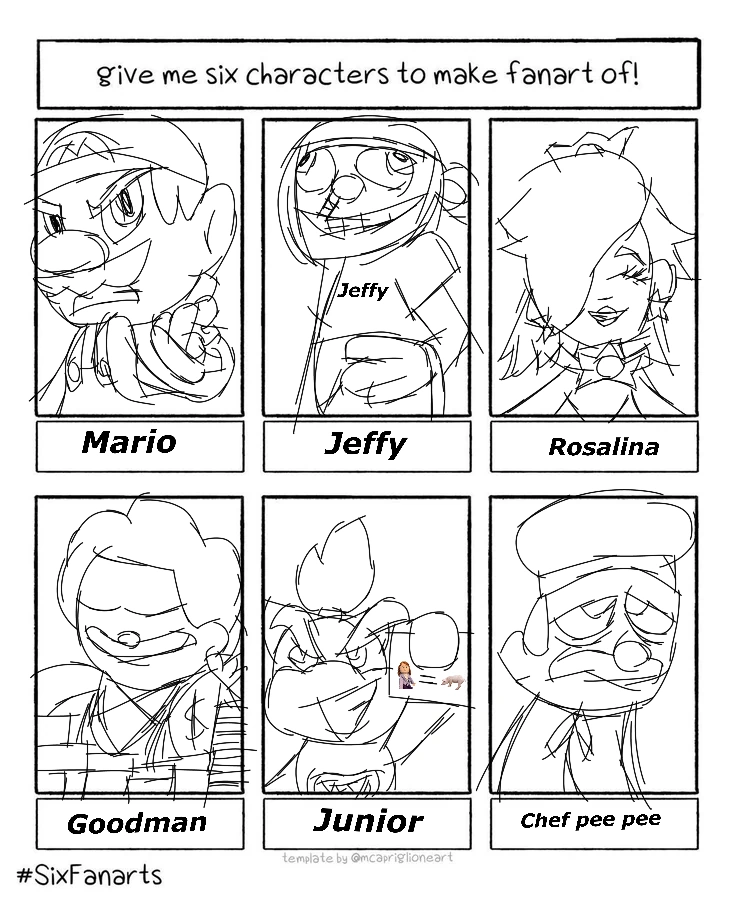 Here are the six characters | Fandom