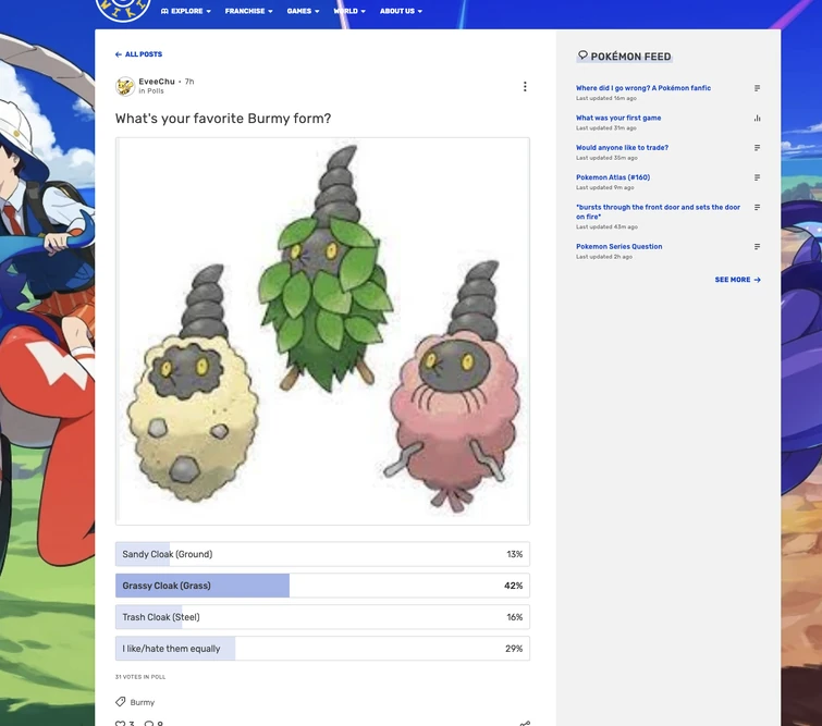 What's your favorite Burmy form? | Fandom