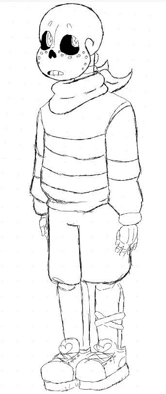 a little school doodle of Mercy sans | Fandom