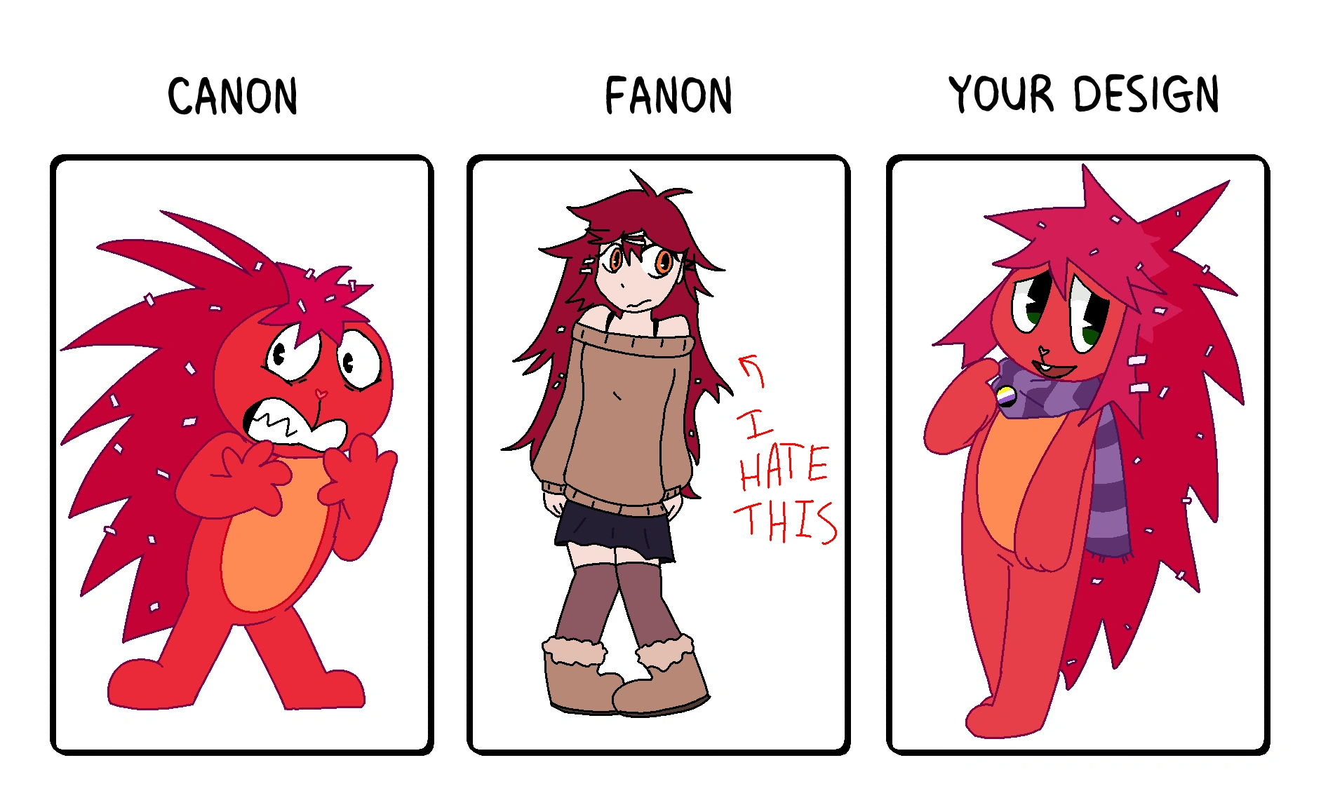 i hate fanon flaky | Fandom