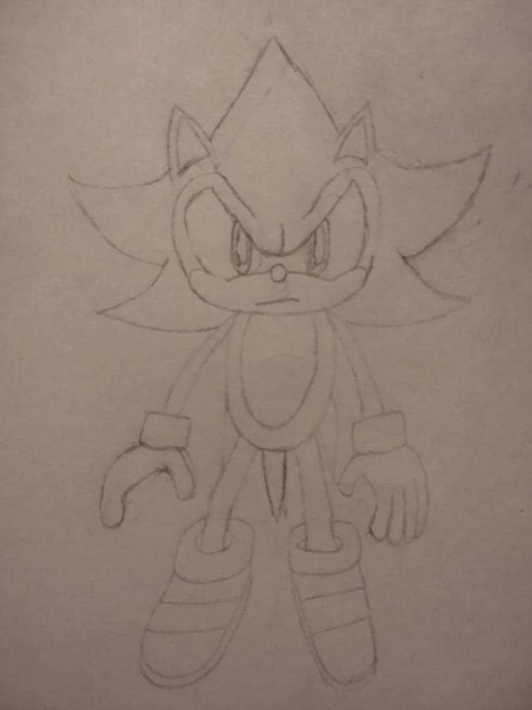 Super Sonic drawing. | Fandom