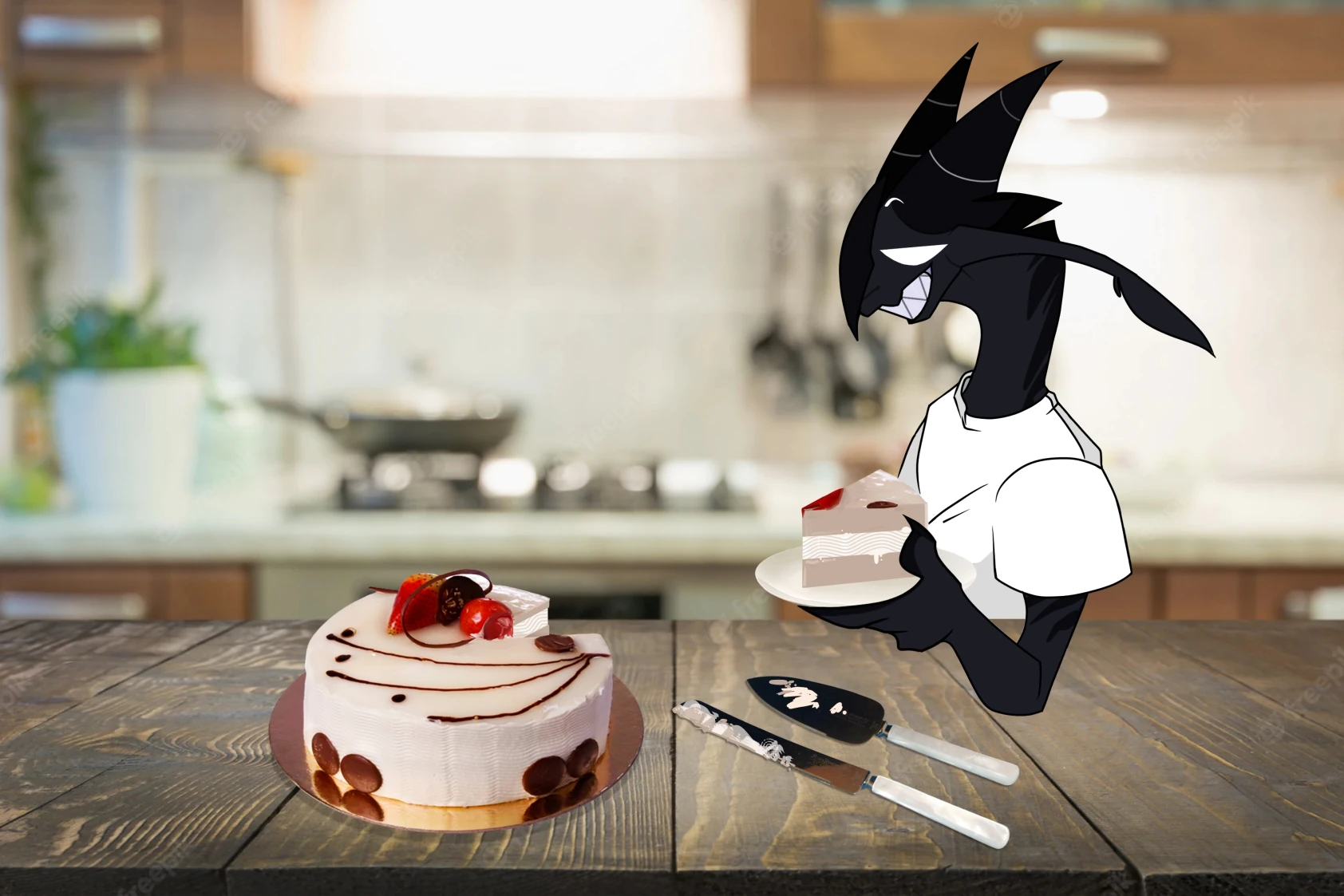 'Hey, want some cake?' | Fandom