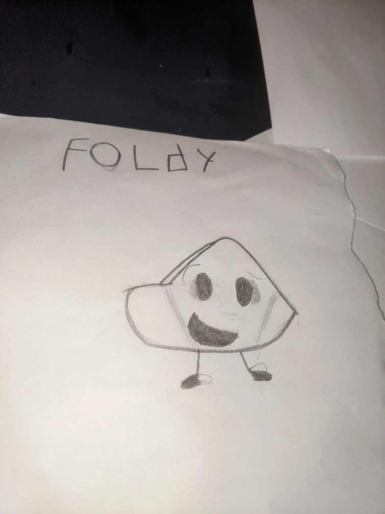 Foldy:3(messed up a little and I'm too lazy to color) "made this at ...