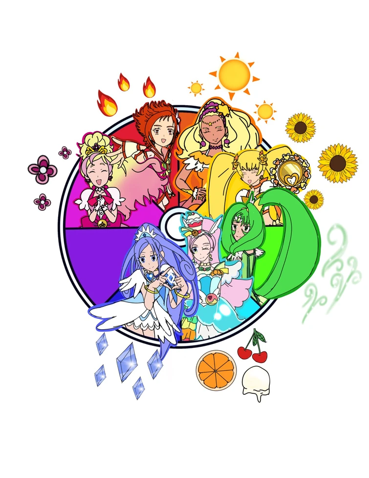 Pretty Cure Color Wheel Drawing Trend (Last Part) | Fandom