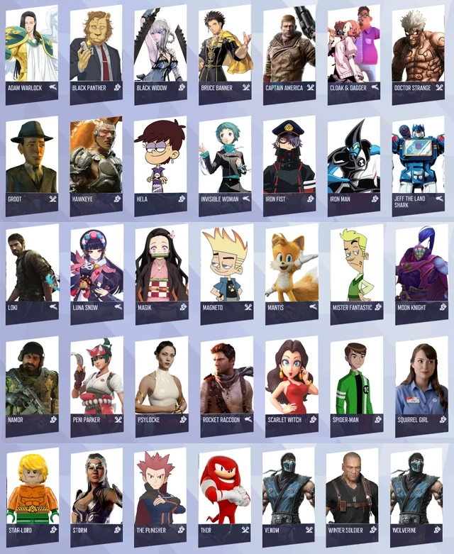 Other characters the voice actors have voice acted for in Marvel Rivals ...