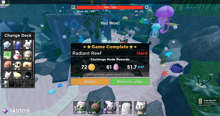 I soloed Hard Radiant Reef Solo (Challenge) but... | Fandom