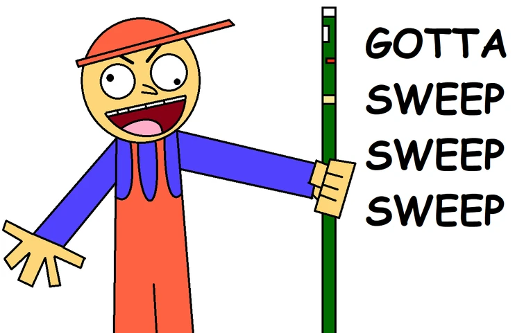 I was bored, so I drew Gotta Sweep's original Janitor look (which is ...