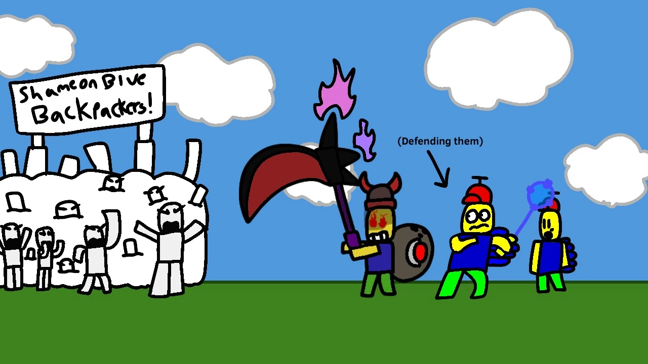 Artistic Beesmas Countdown Day 18 - Blue Backpackers | #ABC2023 | Fandom