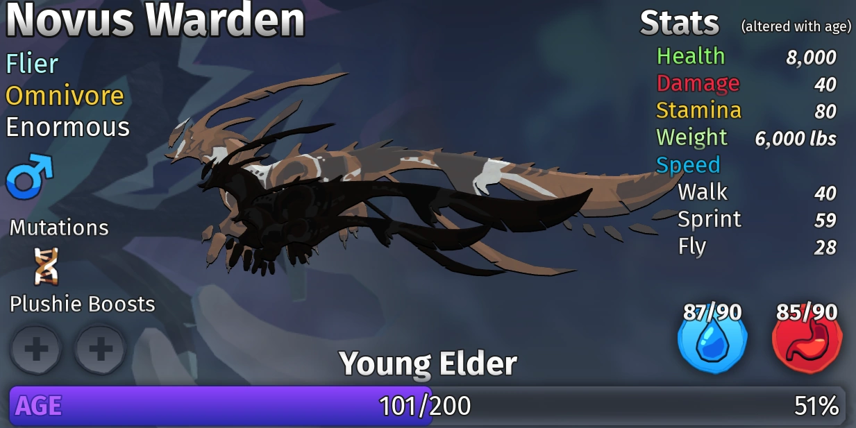 Trading Pure Piebald Novus Warden | Fandom