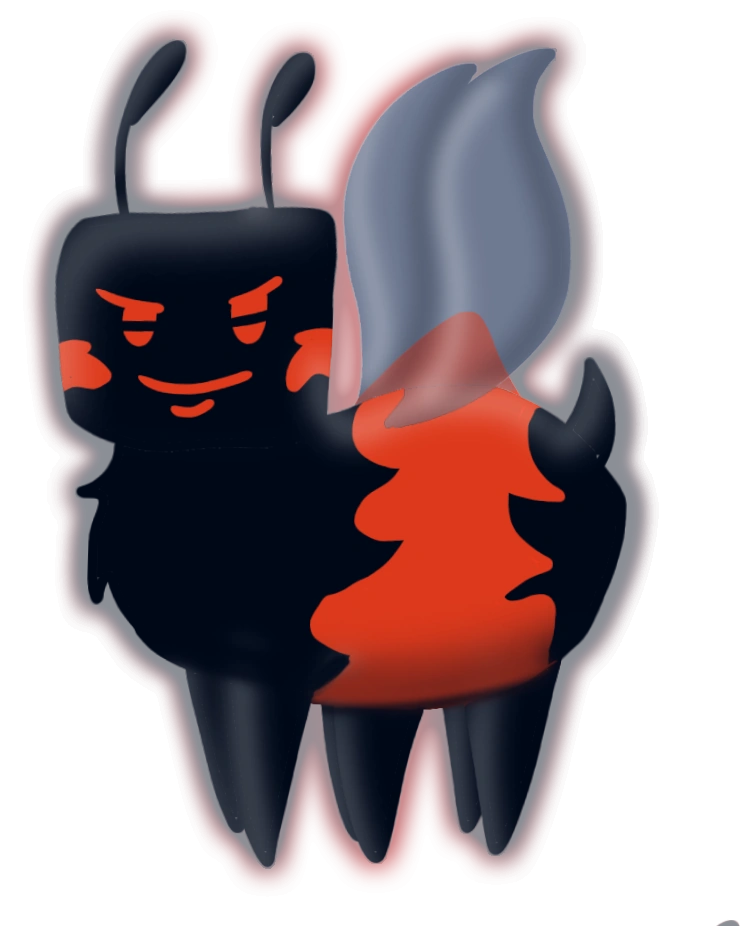 tried to draw riley bee in a different art style from what i usually ...