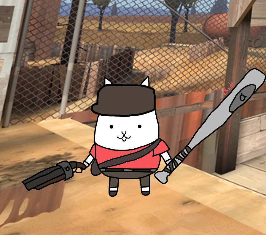 Little Leaguer Cat as Scout Tf2 | Fandom