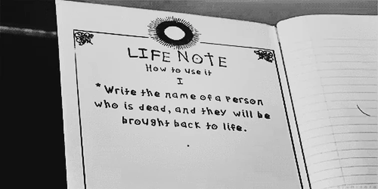 The Life Note!!! (Opposite Of The Death Note) | Fandom