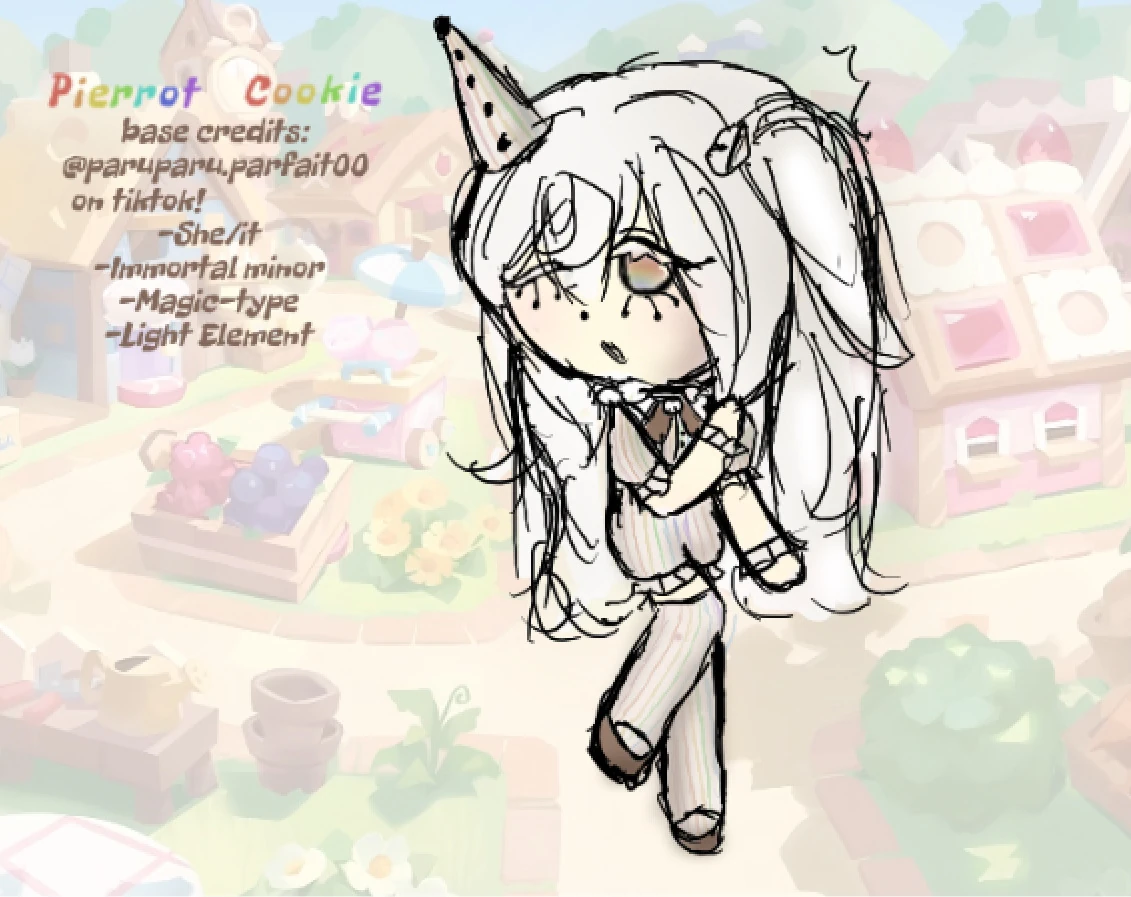 new oc… Greetings to Pierrot Cookie! | Fandom