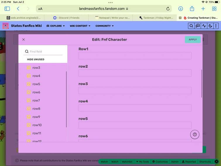 Why are Infobox rows have the name rows instead of the info name | Fandom