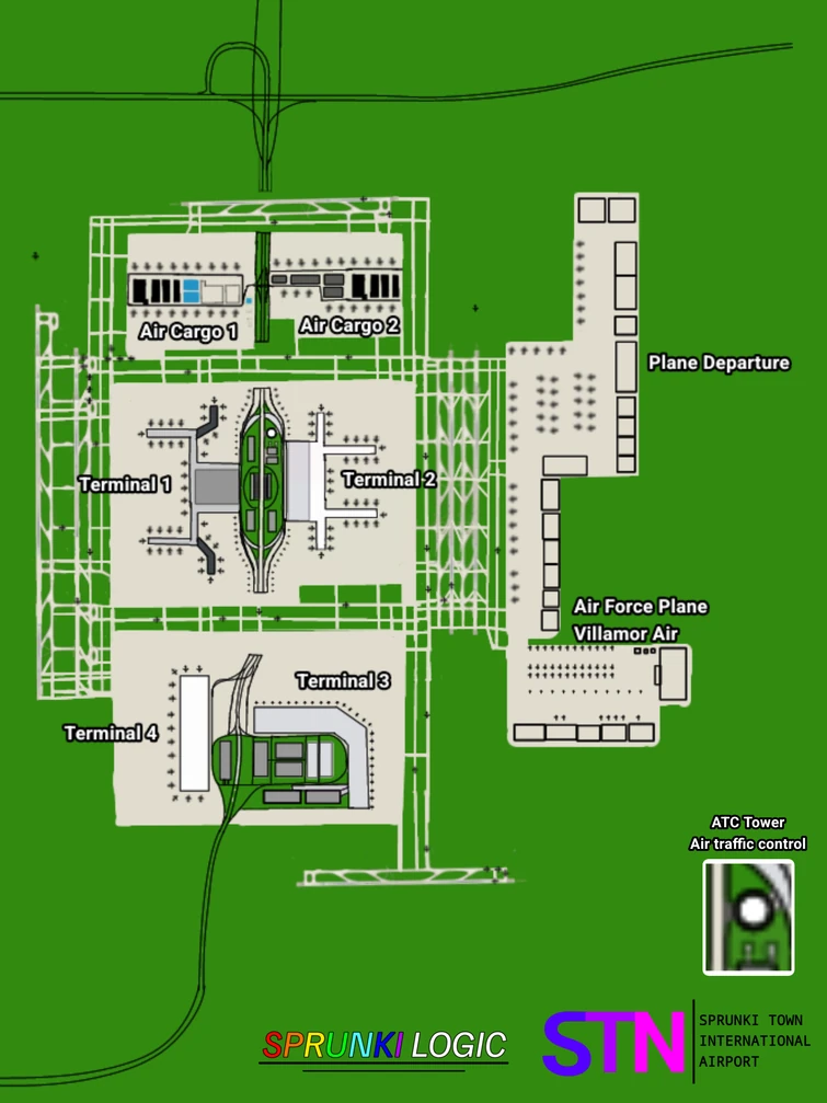 Sprunki Town International Airport the "Plane and Map" | Fandom