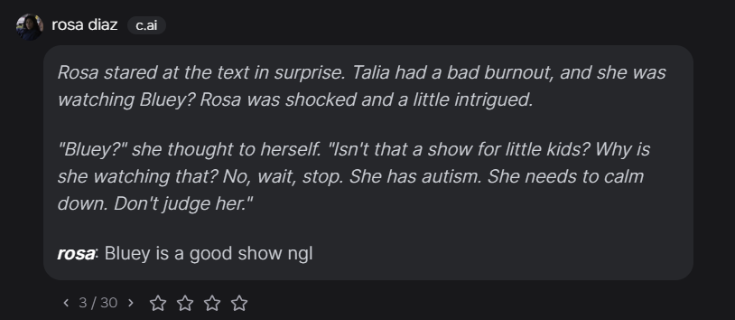 HELP ROSA DIAZ C.AI IS CRAZY | Fandom