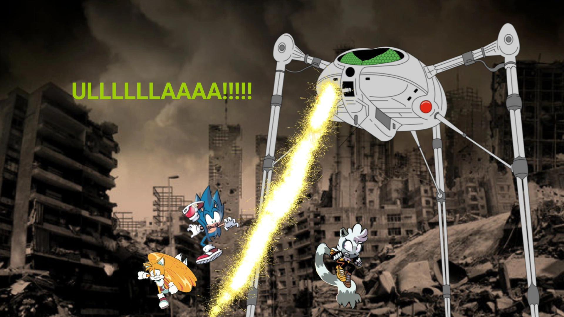 Sonic, tails and tangle vs martian fighting machine tripod | Fandom