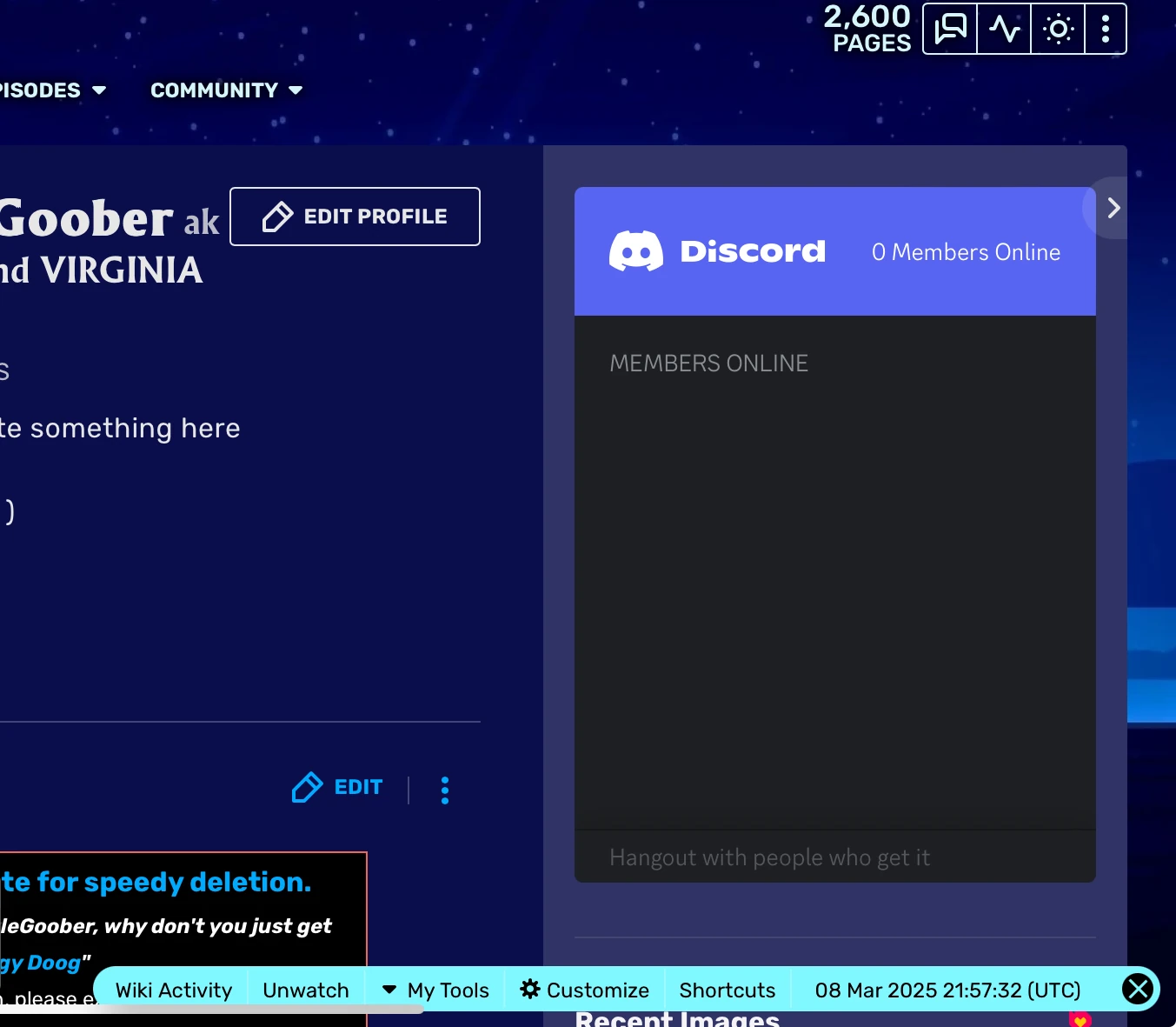 BFDI discord server fell off | Fandom