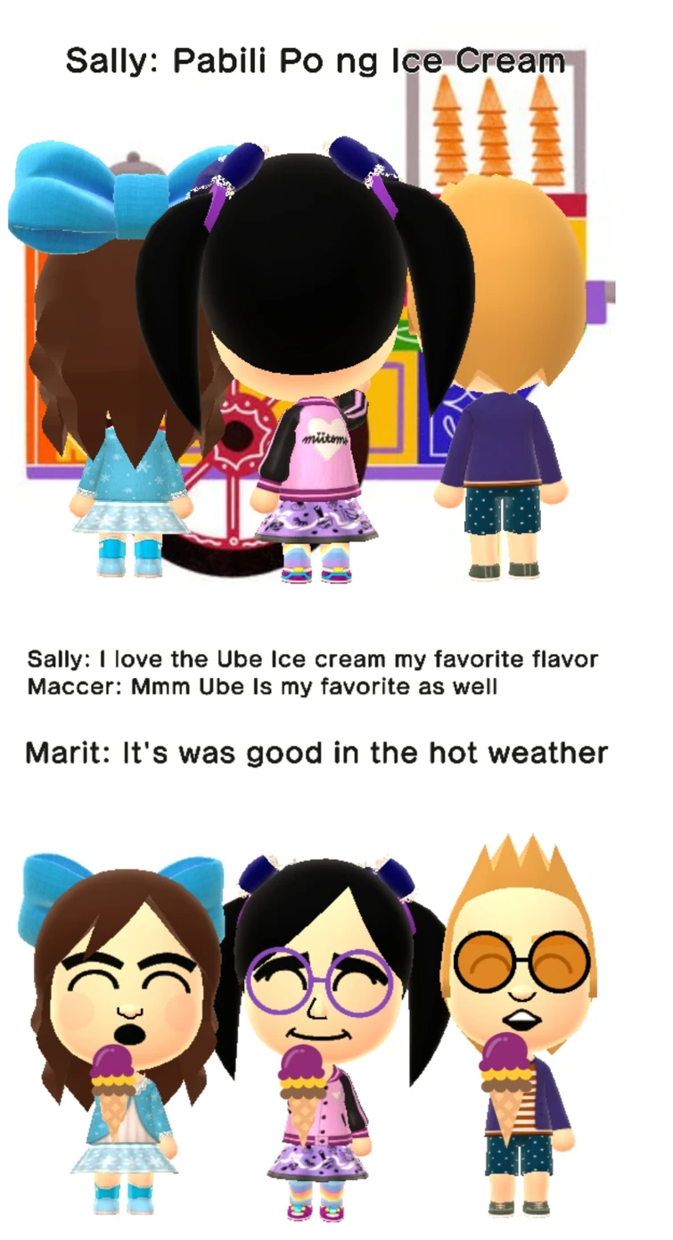 Random Miitomo comic: Ice cream | Fandom
