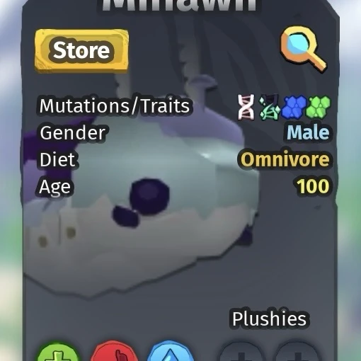 Auctioning a minawii albinism and glow tail mutation (also has max ...