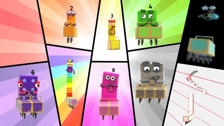 i am obsessed with messing with screenshots of numberblocks episodes ...