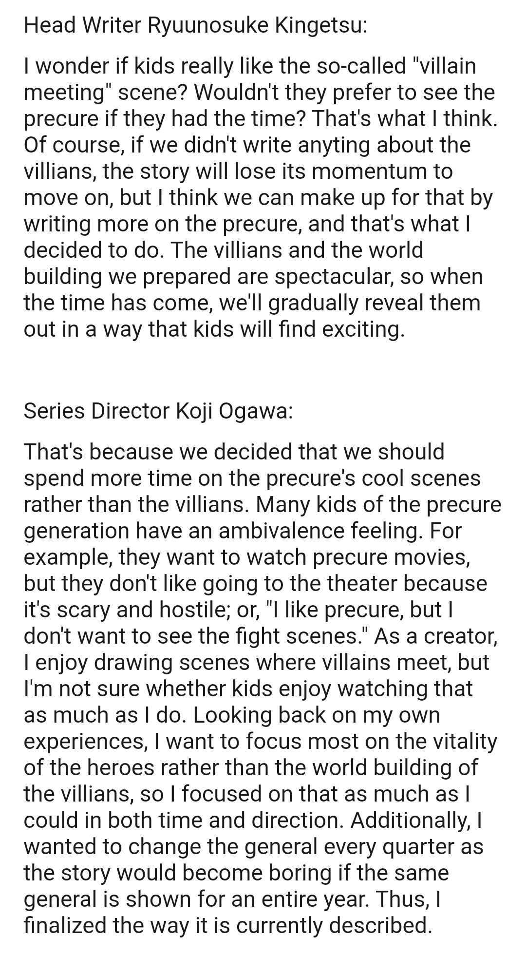 Regarding Hirogaru Sky Villains... | Fandom