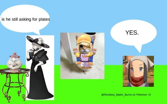 is he still asking for plates | Fandom